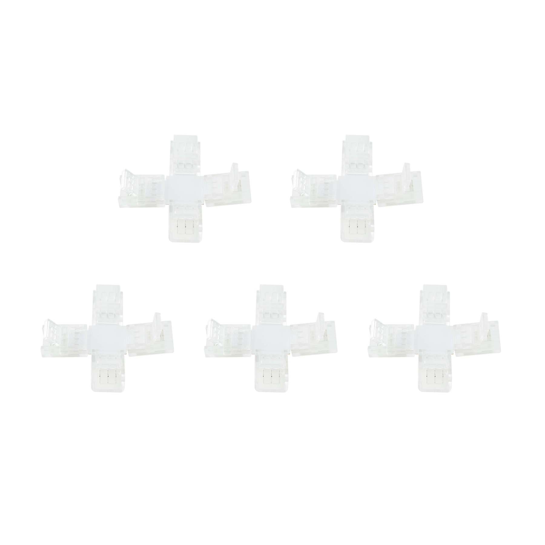 3 Pin Solderless X Shape Connector For Cctpixel Led Strip Lights