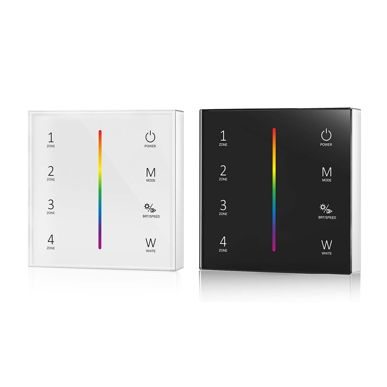 4 Zone RGB/RGBW Touch Panel Remote Control 2.4GHz RF 2*AAA Battery T24