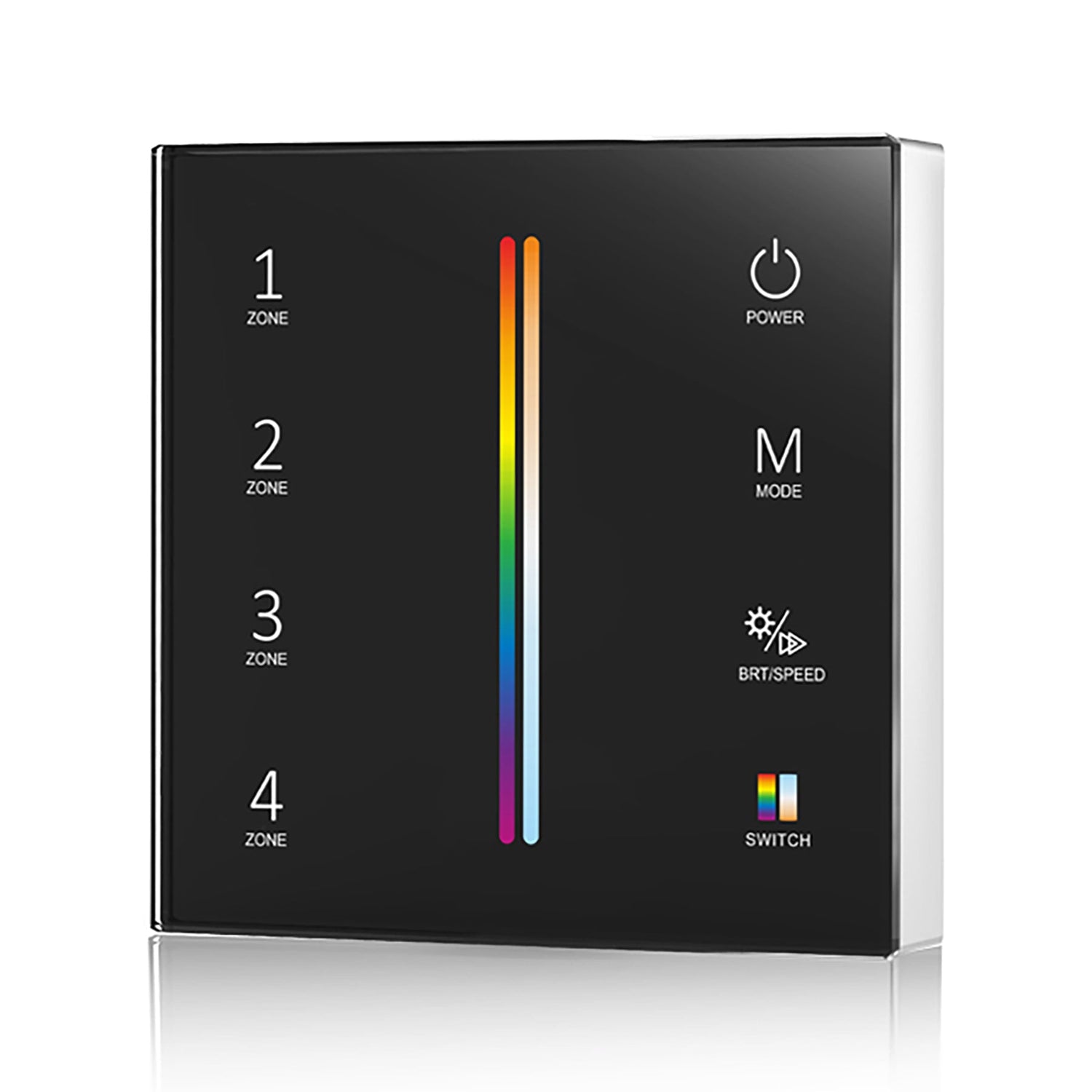 4 Zone RGB+CCT Touch Panel Remote Control 2.4GHz RF 2*AAA Battery T25