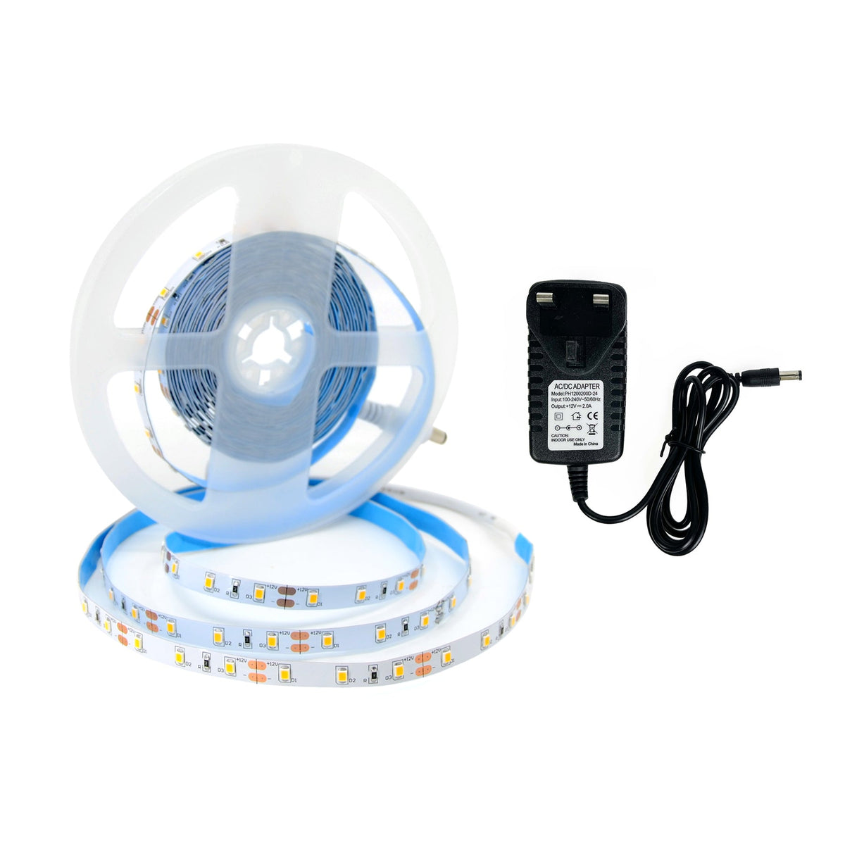 LED 2835 Strip Light, 5M Reel, IP20, 12V, 60 LEDs/M