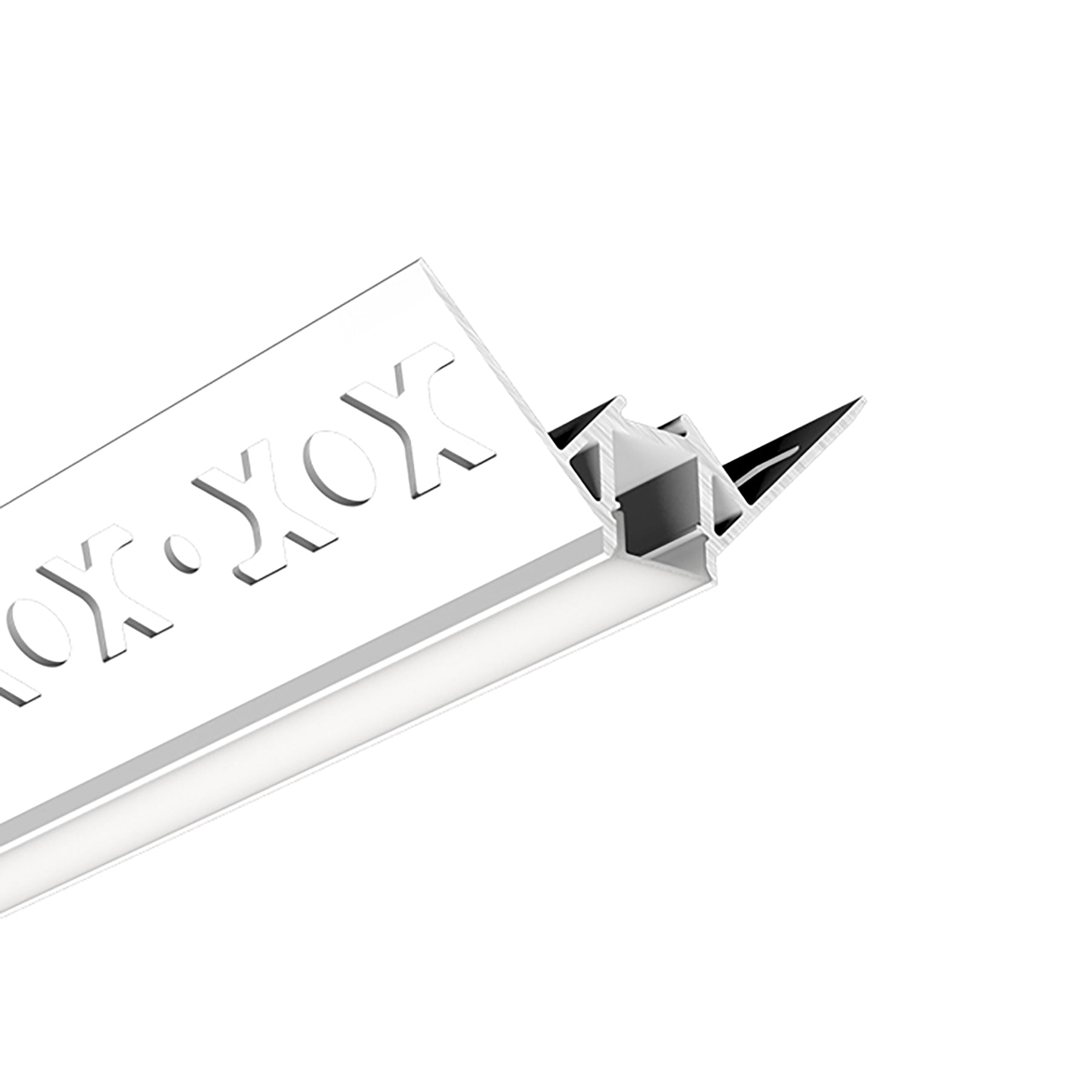 Plaster-In Trimless Recessed LED Aluminium Profile 50x22.34mm (126-C50