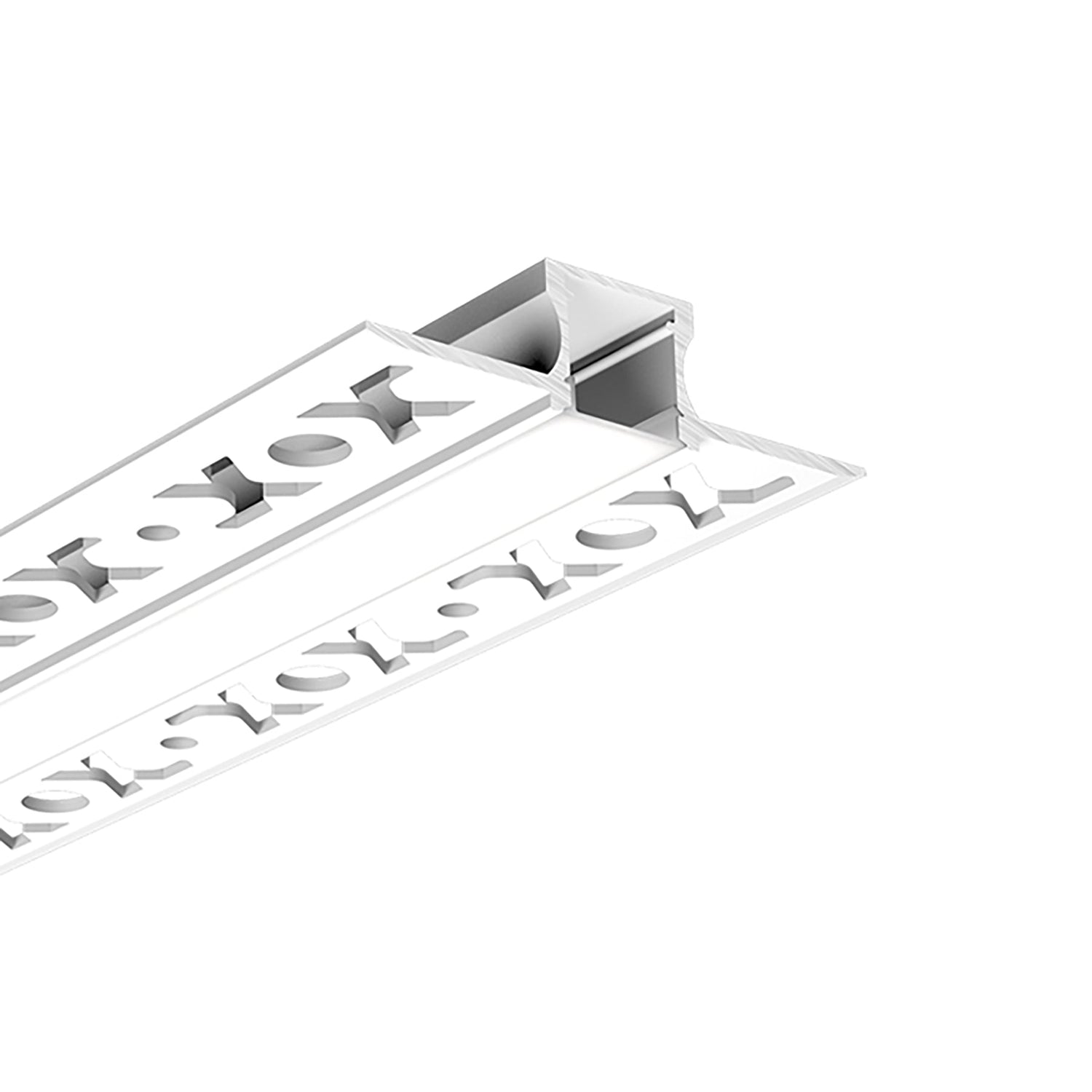 Plaster-In Trimless Recessed LED Aluminium Profile 57x14.4mm (201-C571