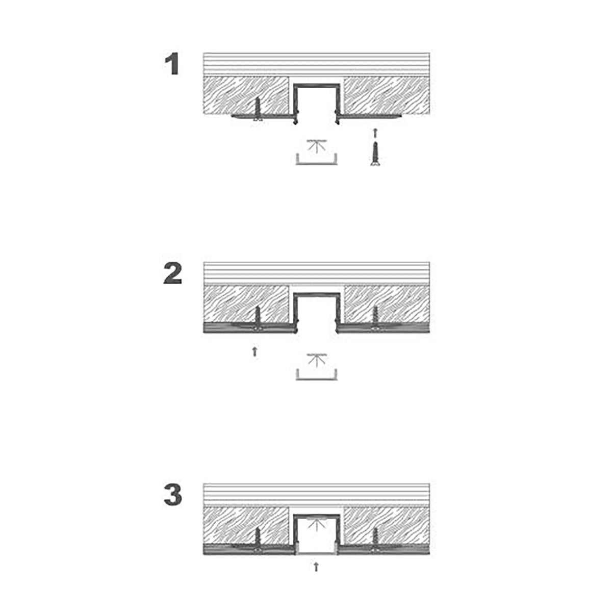 Plaster-In Trimless Recessed LED Aluminium Profile 57x14.4mm (201-C571
