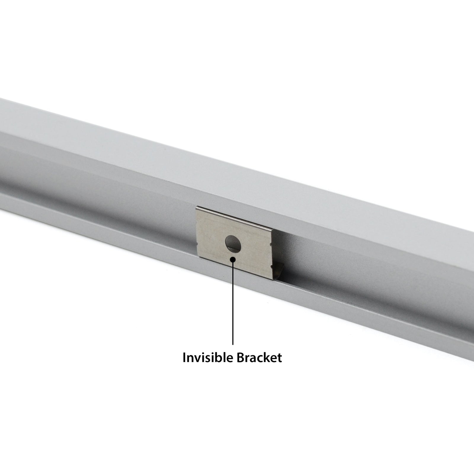 Slim Surface Mounted Invisible Brackets LED Aluminium Profile 16.2x11m
