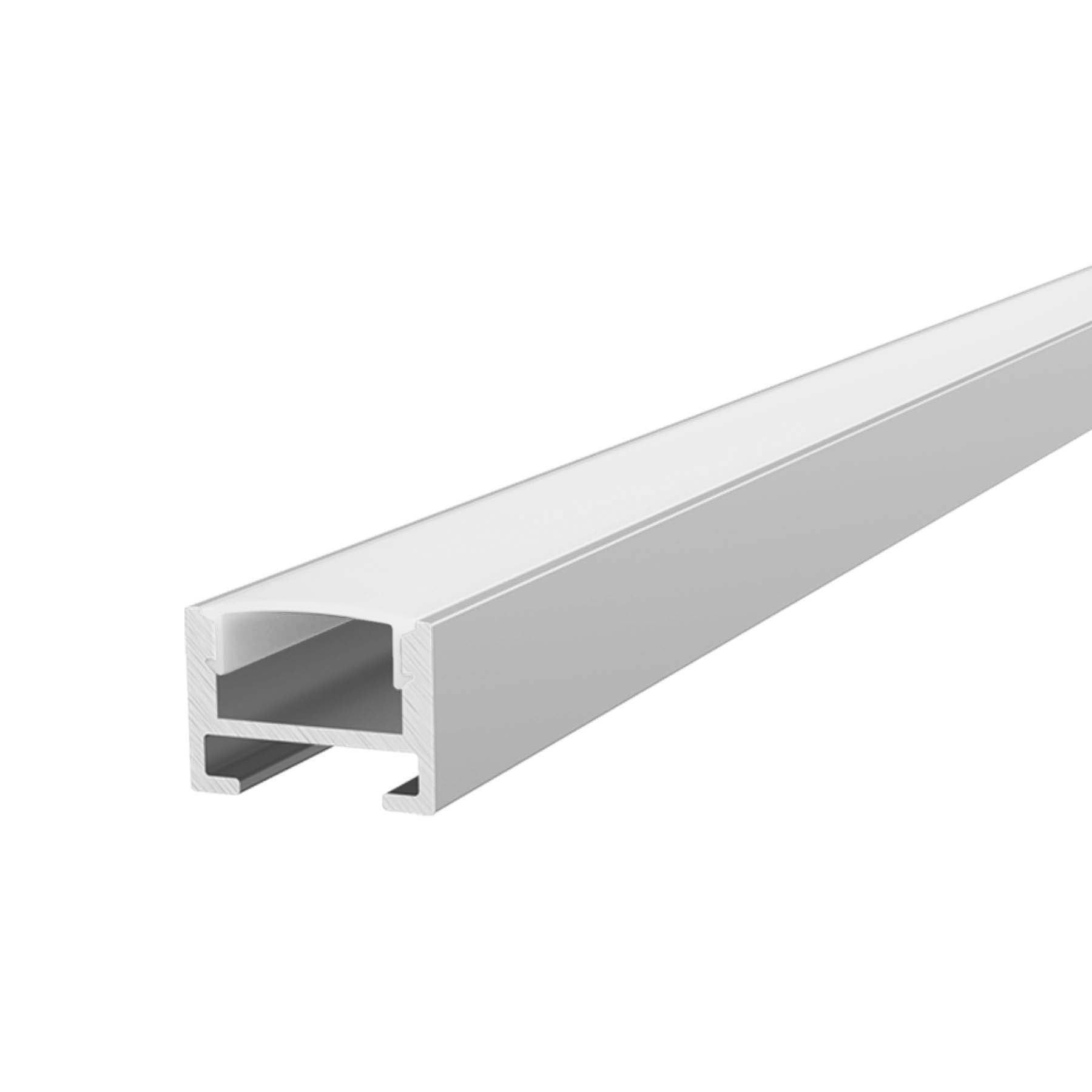 Slim Surface Mounted Invisible Brackets LED Aluminium Profile 16.2x11m