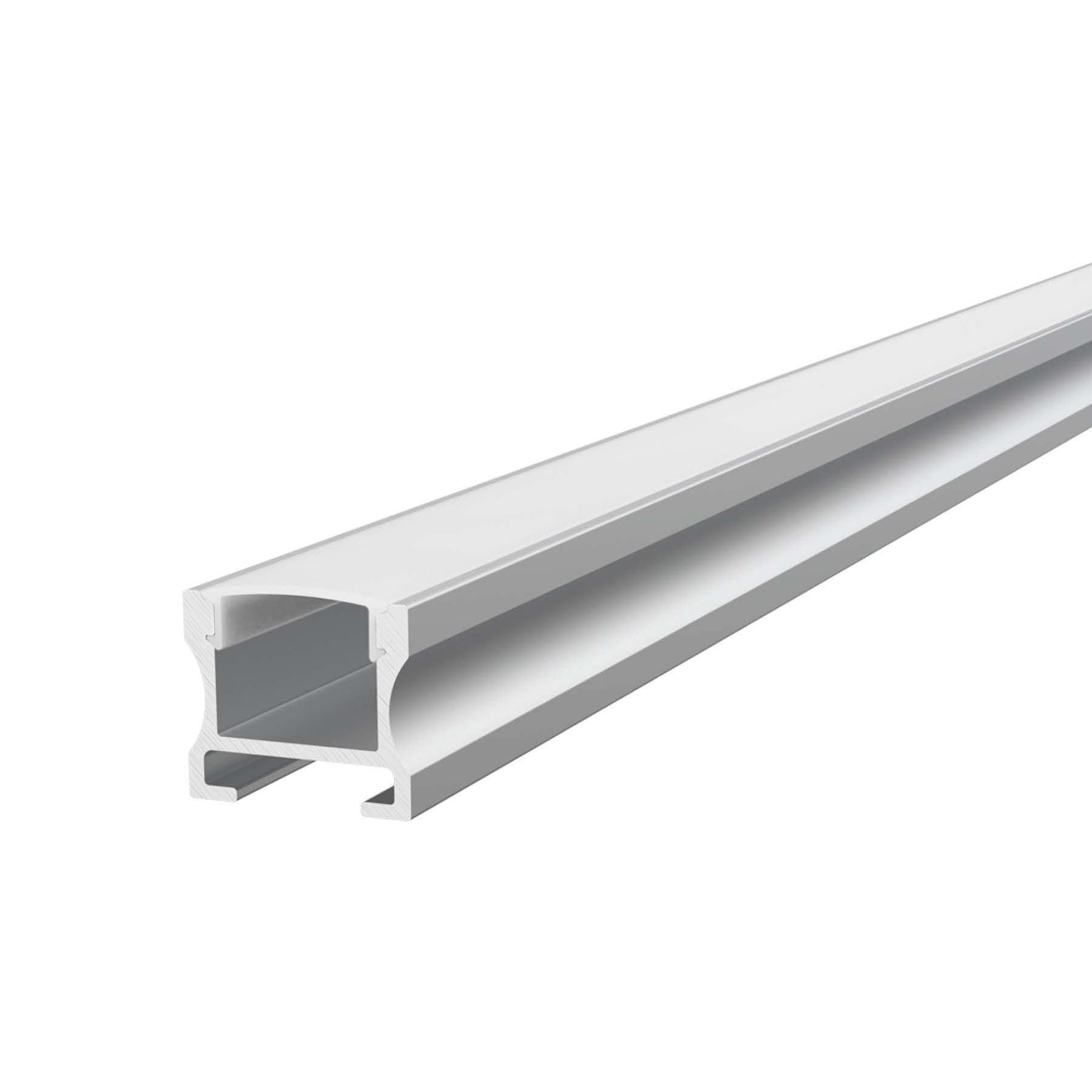 Surface Mounted Invisible Brackets LED Aluminium Profile 17x14.3mm (57