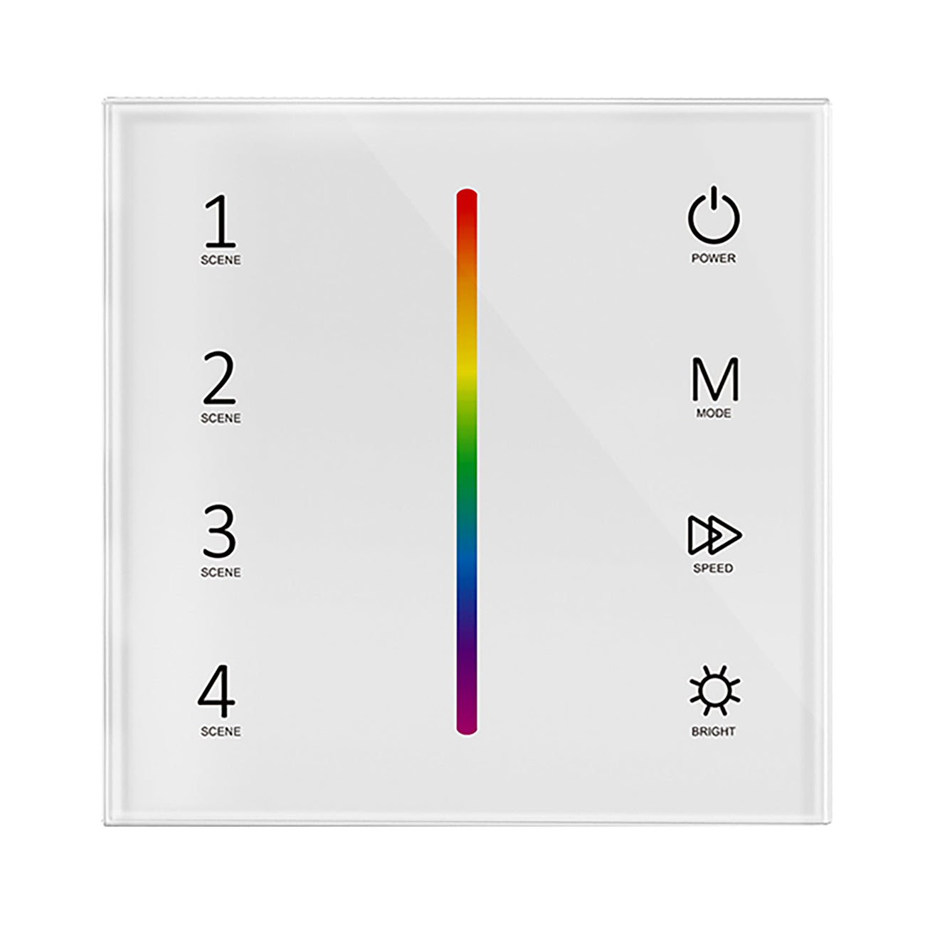 LED 12-24V DC RGB Controller Touch Panel 3CH*4A 2.4GHz RF T3-1