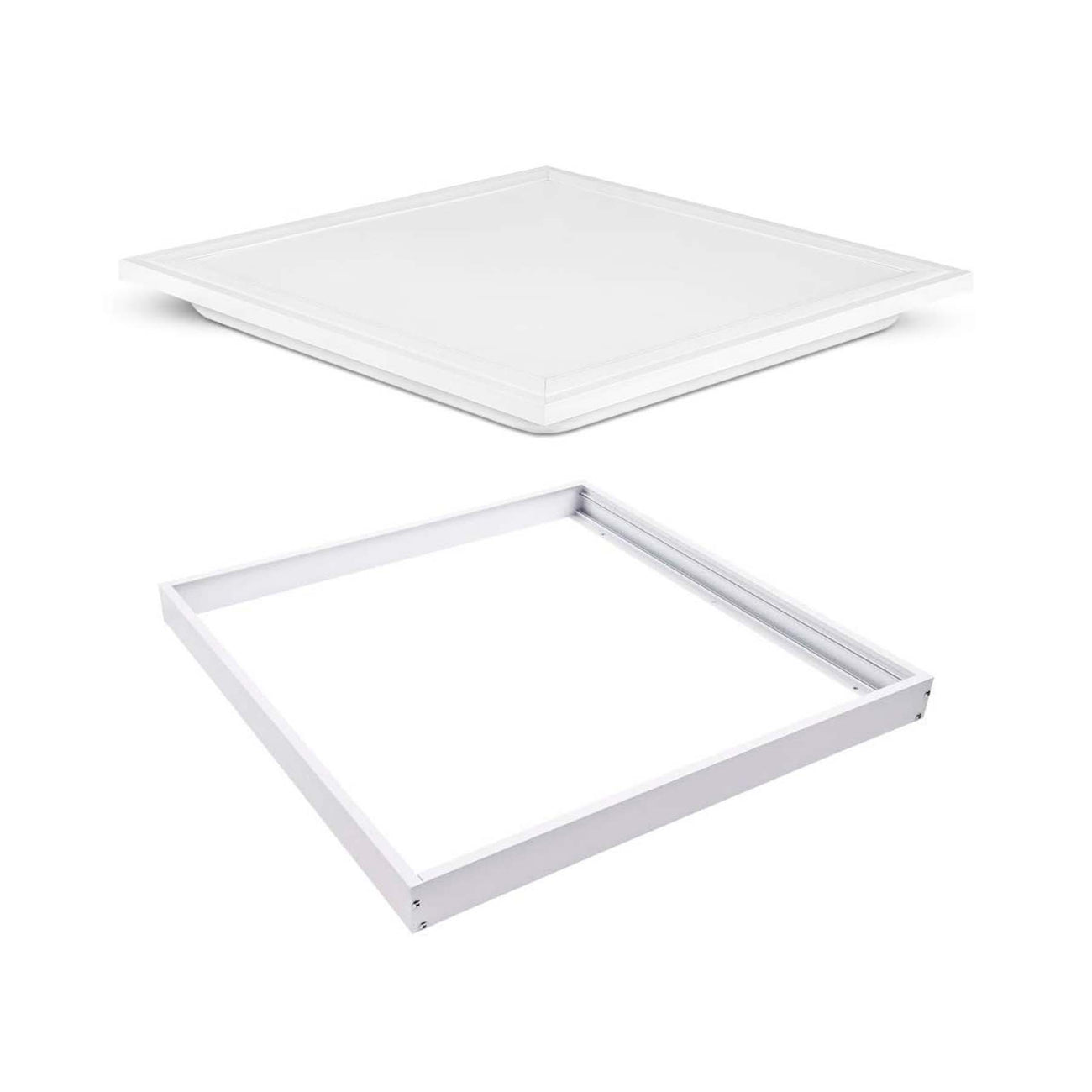 LED Backlit Panel Light Surface Mounted 600x600mm 42W White Frame