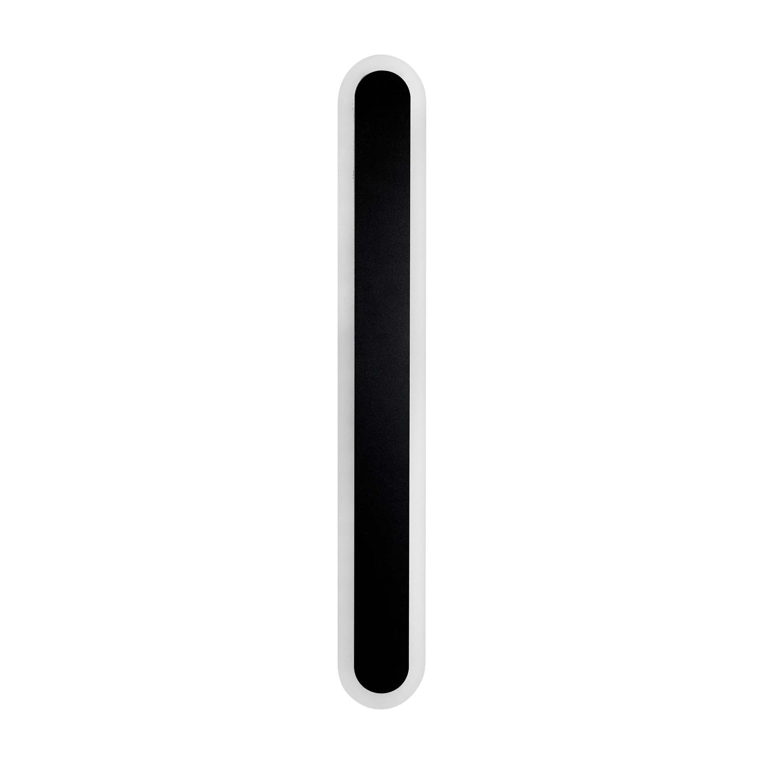 Black LED Oval Linear Wall Light