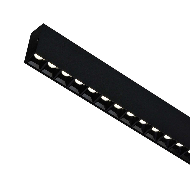 Modern Black LED Ultra Slim Linear Ceiling Pendant Light
