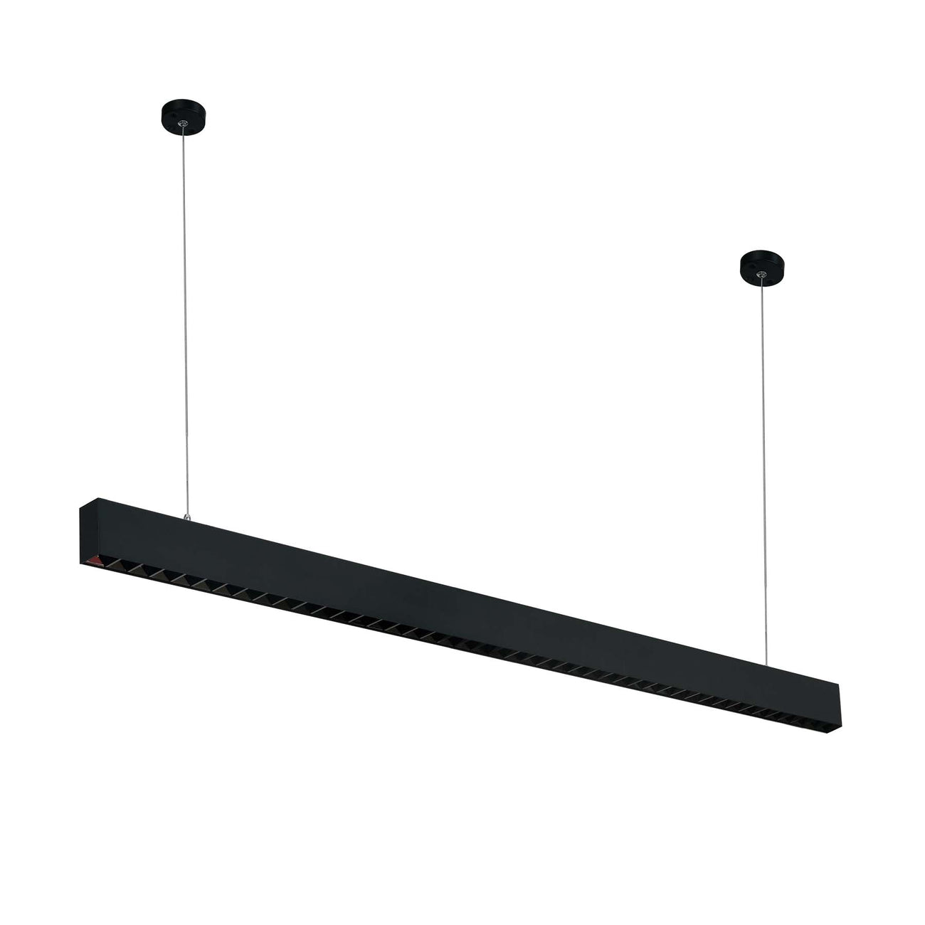 Modern Black LED Ultra Slim Linear Ceiling Pendant Light
