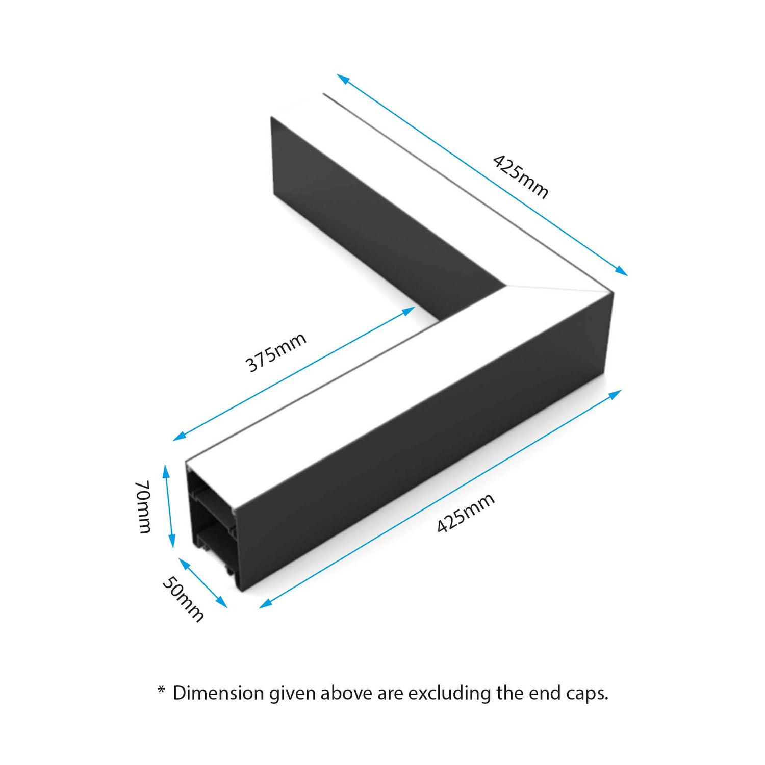 LED Linear Light 90° L Shape Connector Module