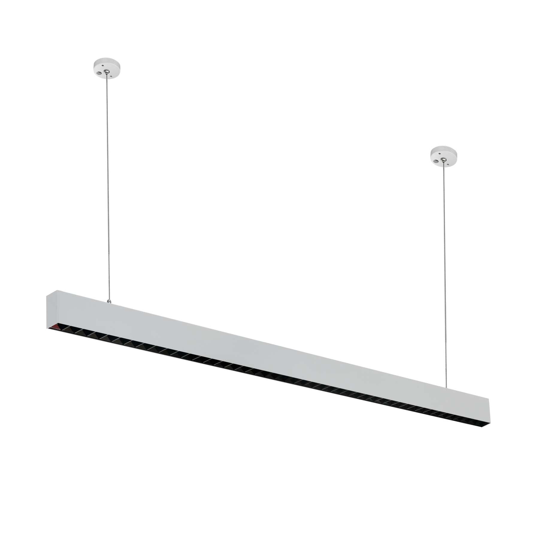 Modern White LED Ultra Slim Linear Ceiling Pendant Light