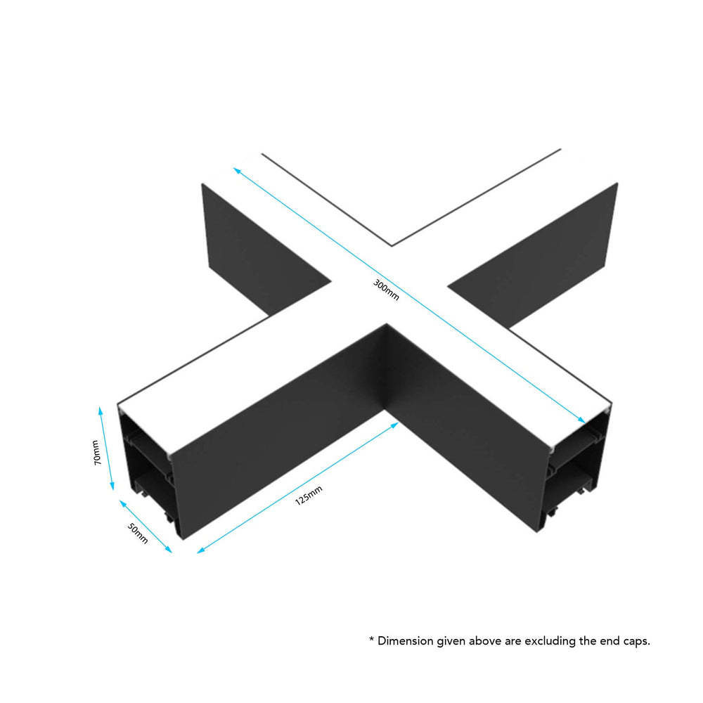 LED Linear Light X Shape Connector