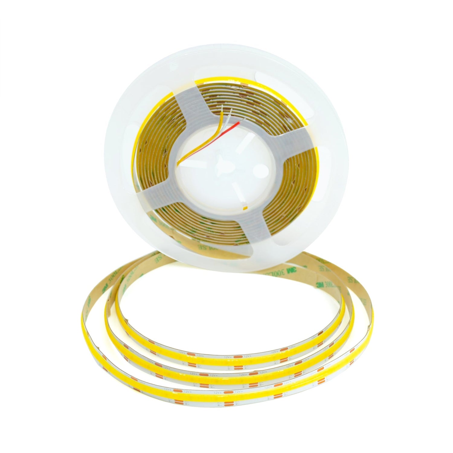 LED COB Strip Light, Seamless, 5M Reel, IP20, 12V, 10mm Wide, CCT