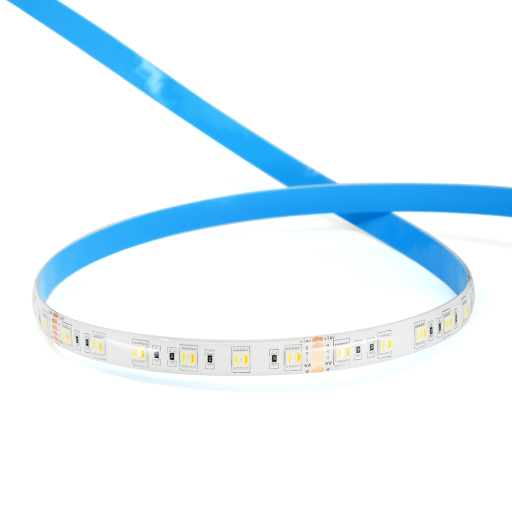 LED 5050 Strip Light, 5M Reel, IP44, 24V, 60 LEDs/M, RGB+CCT