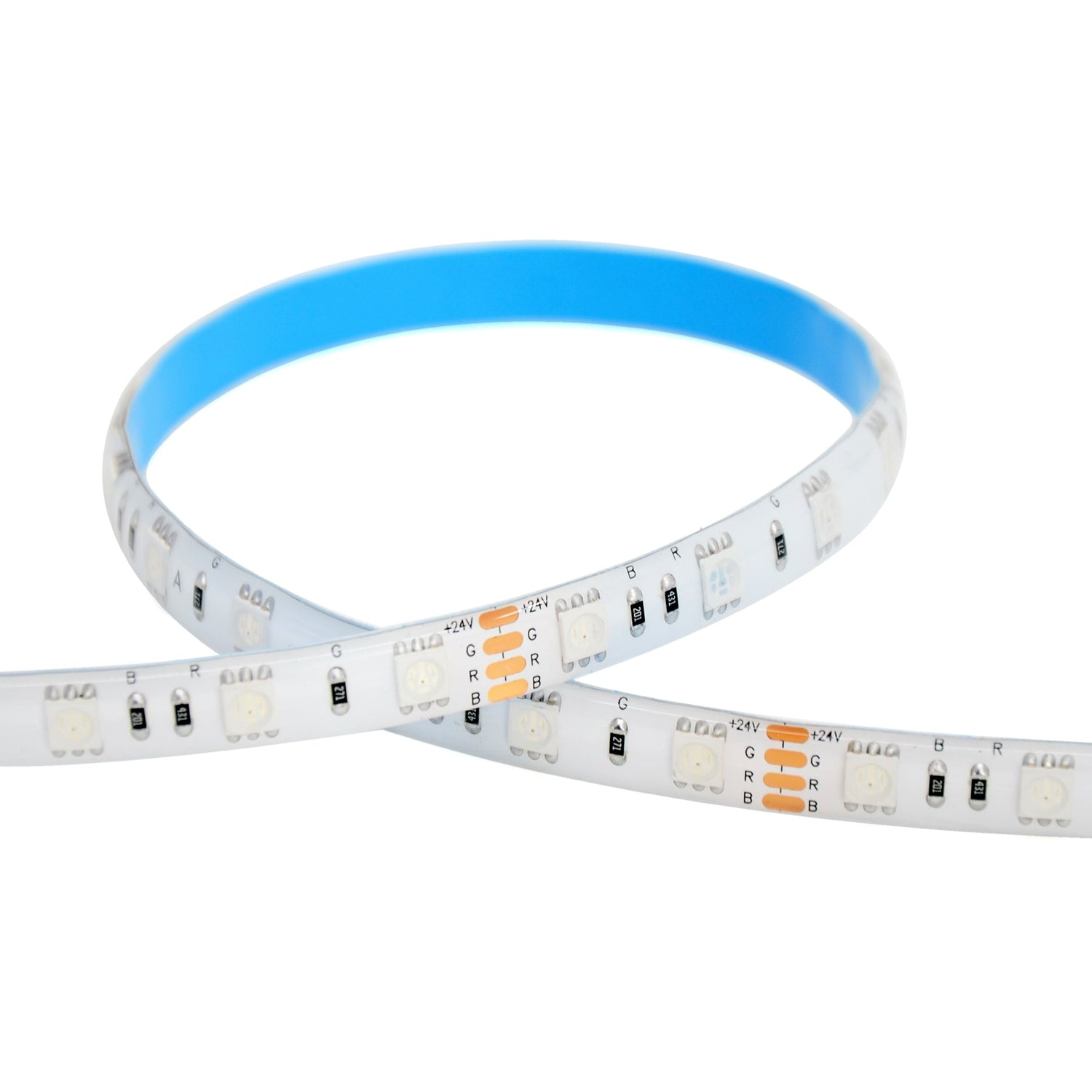 LED 5050 Strip Light, 5M Reel, IP44, 24V, 60 LEDs/M, RGB