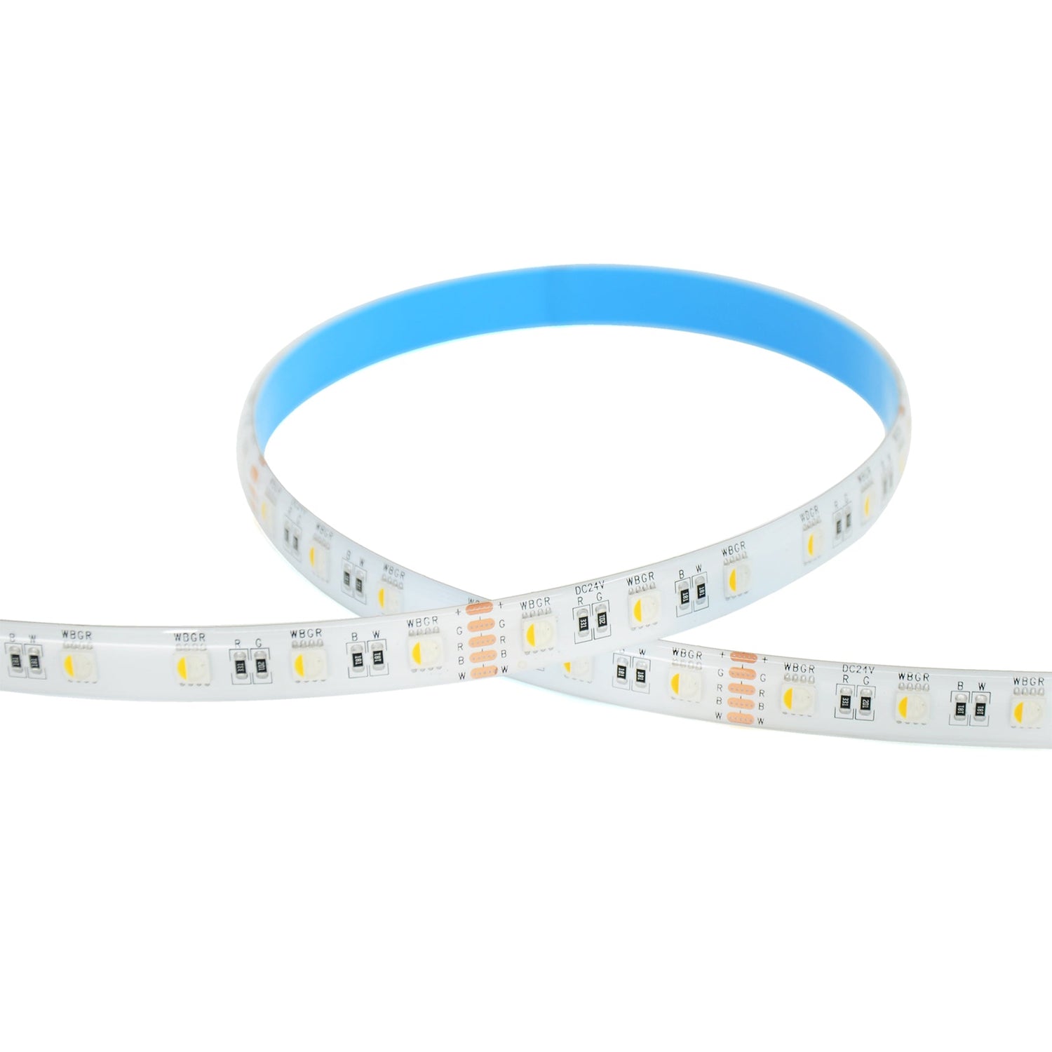 LED 5050 Strip Light, 5M Reel, IP44, 24V, 60 LEDs/M, RGB+Warm White