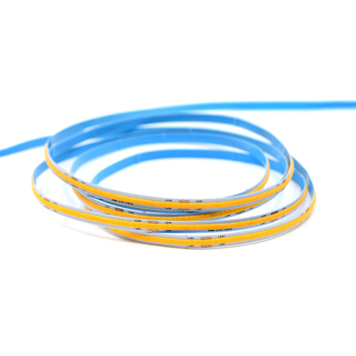 LED COB Strip Light, Seamless, 5M Reel, IP20, 24V, 5mm Wide