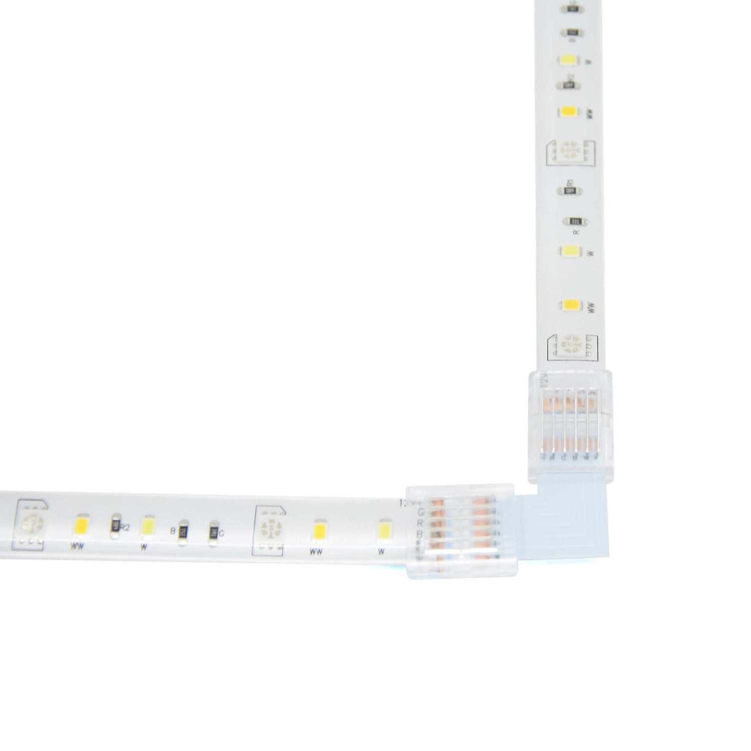 6 Pin Solderless L Shape Connector For Rgbcct Led Strip Lights