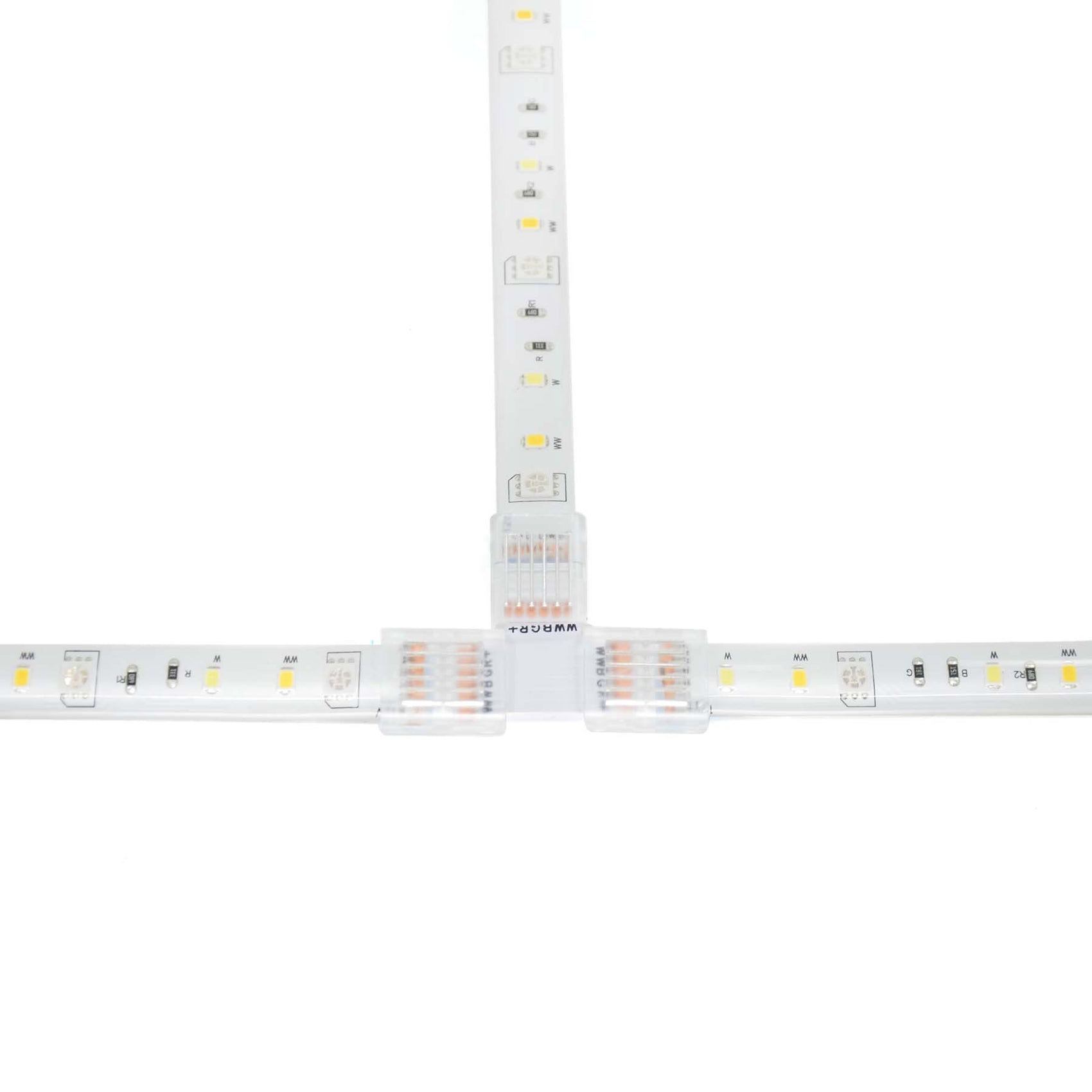 6 Pin T Shape Connector For RGB+CCT LED Strip Lights
