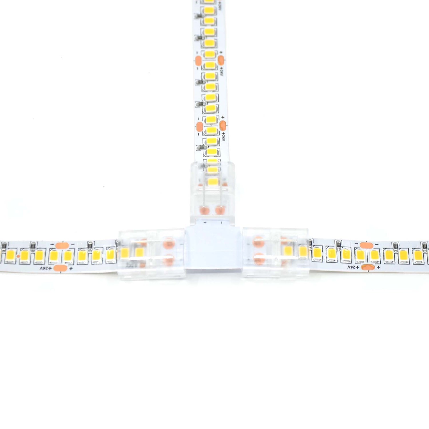 2 Pin Solderless T Shape Connector For Single Colour LED Strip Lights
