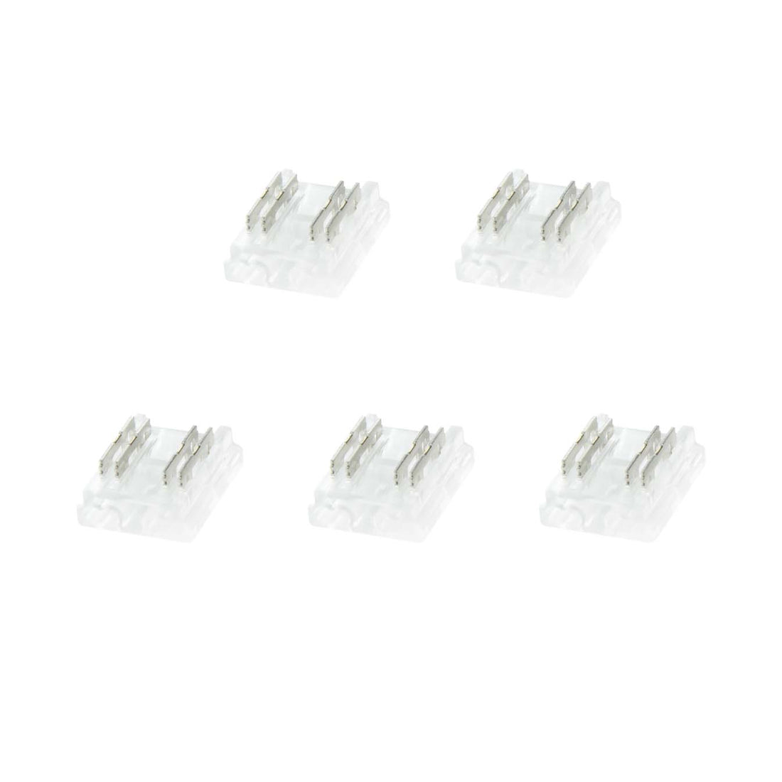 4 Pin Solderless Strip to Wire Connector For RGB LED COB Strip Lights