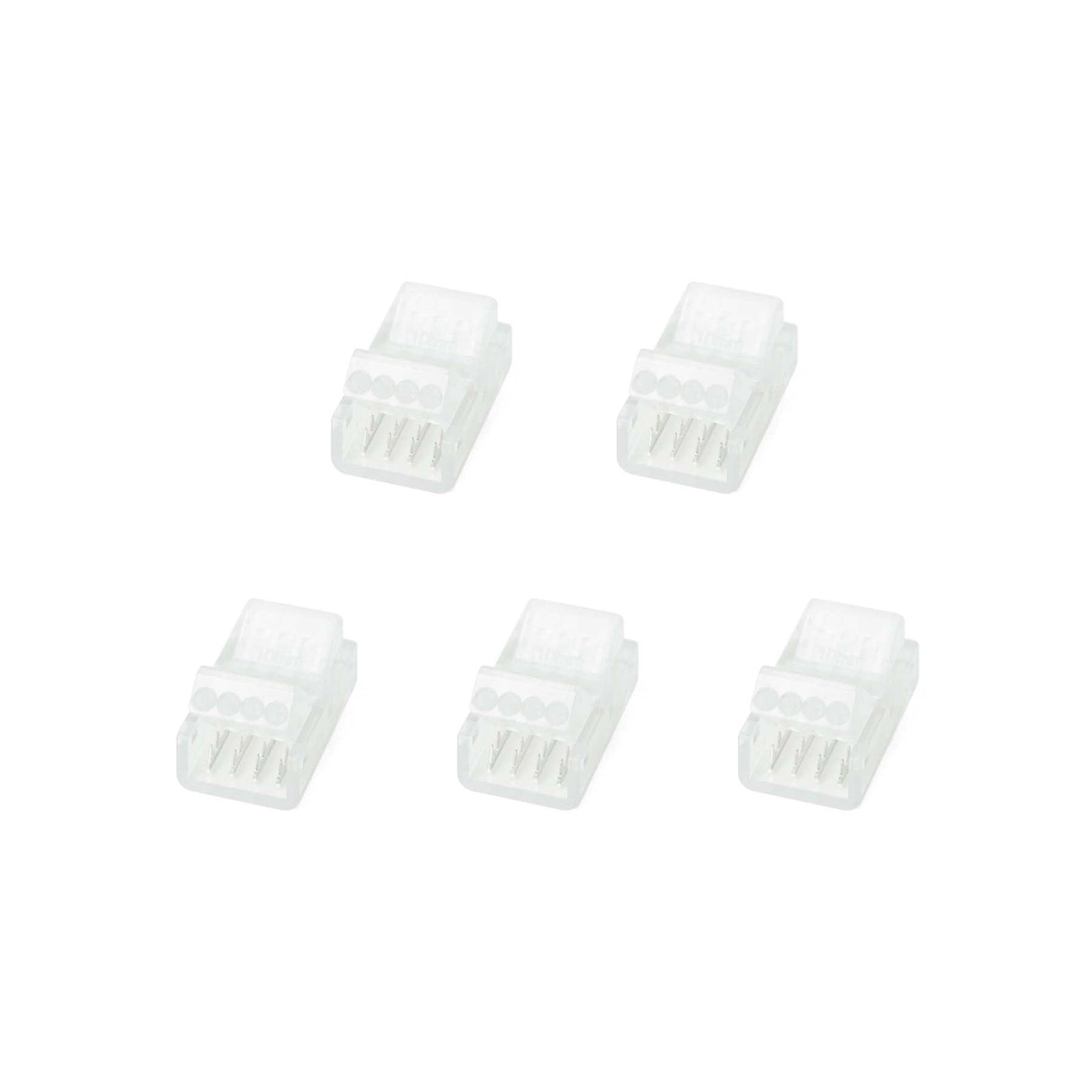 4 Pin Solderless Strip To Wire Connector For Rgb Led Strip Lights