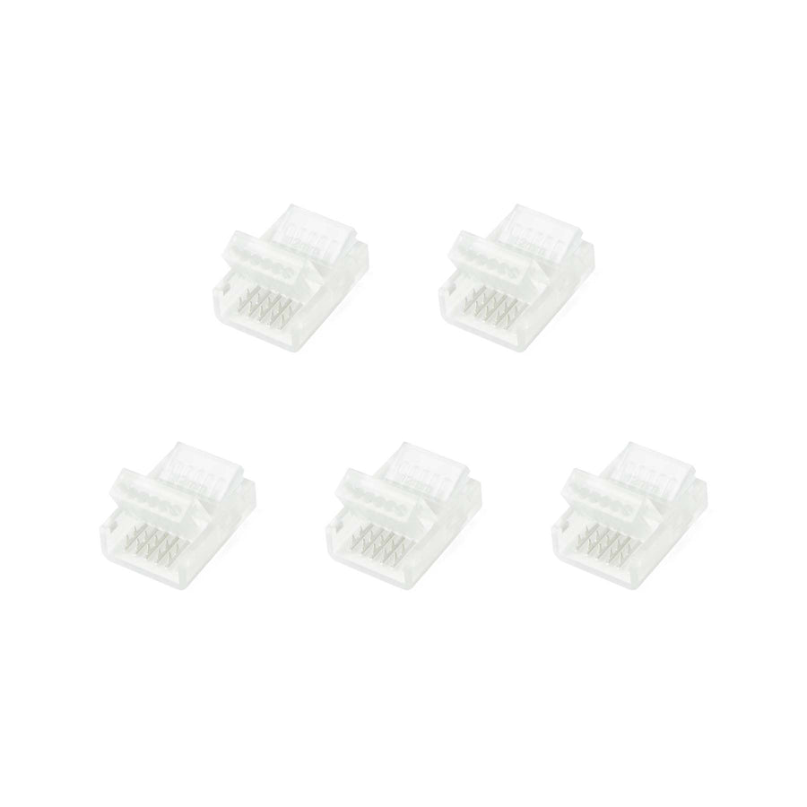 6 Pin Solderless Strip to Wire Connector For RGB+CCT LED Strip Lights