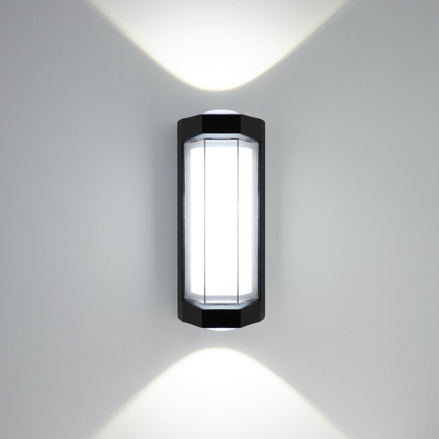 16W Black LED Up and Down Wall Light (WL-A-SQ)