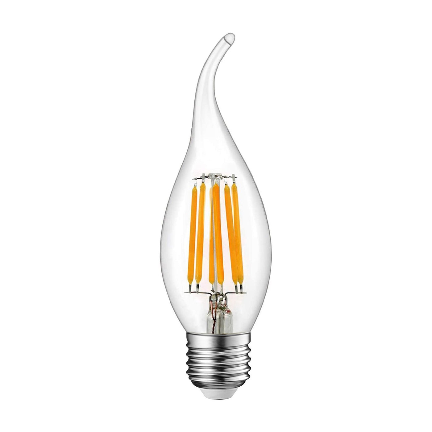 C35 Vintage Style Dimmable E27 6W LED Filament Flame Tip Candle Light