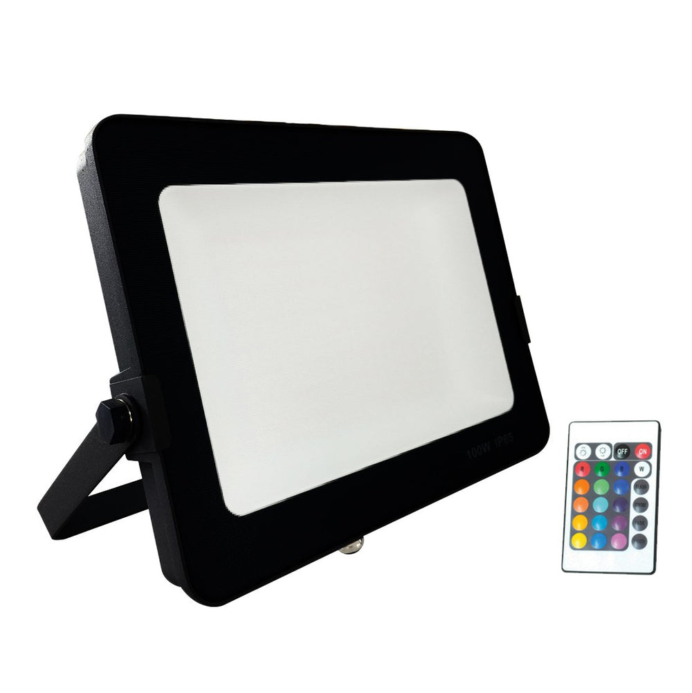 Infinity Black Casing LED Colour Changing RGB Flood Light