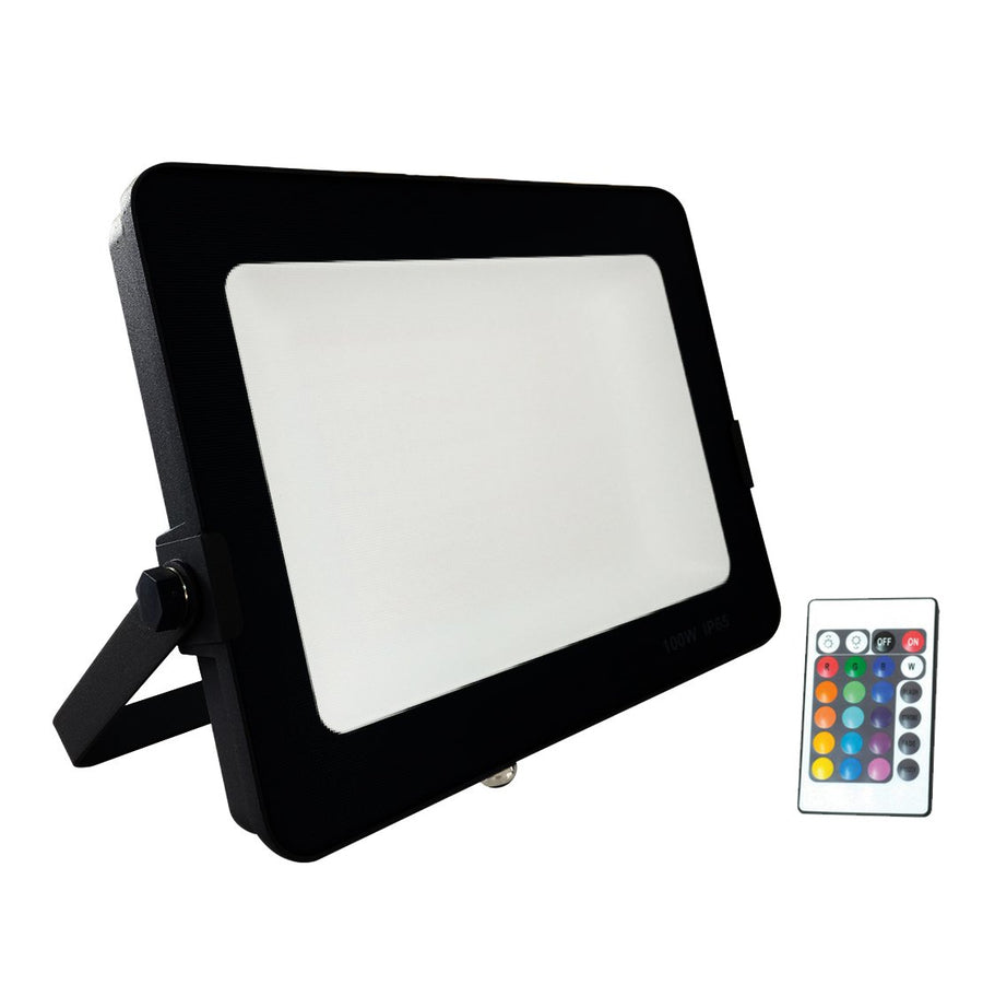 Infinity Black Casing LED Colour Changing RGB Flood Light