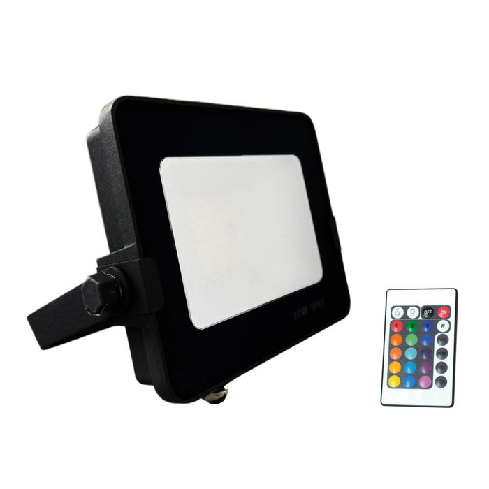 Infinity Black Casing LED Colour Changing RGB Flood Light