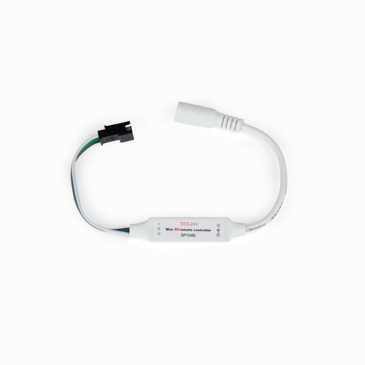 SP104E Mini Inline SPI Pixel LED Controller With 17 Keys RF Remote