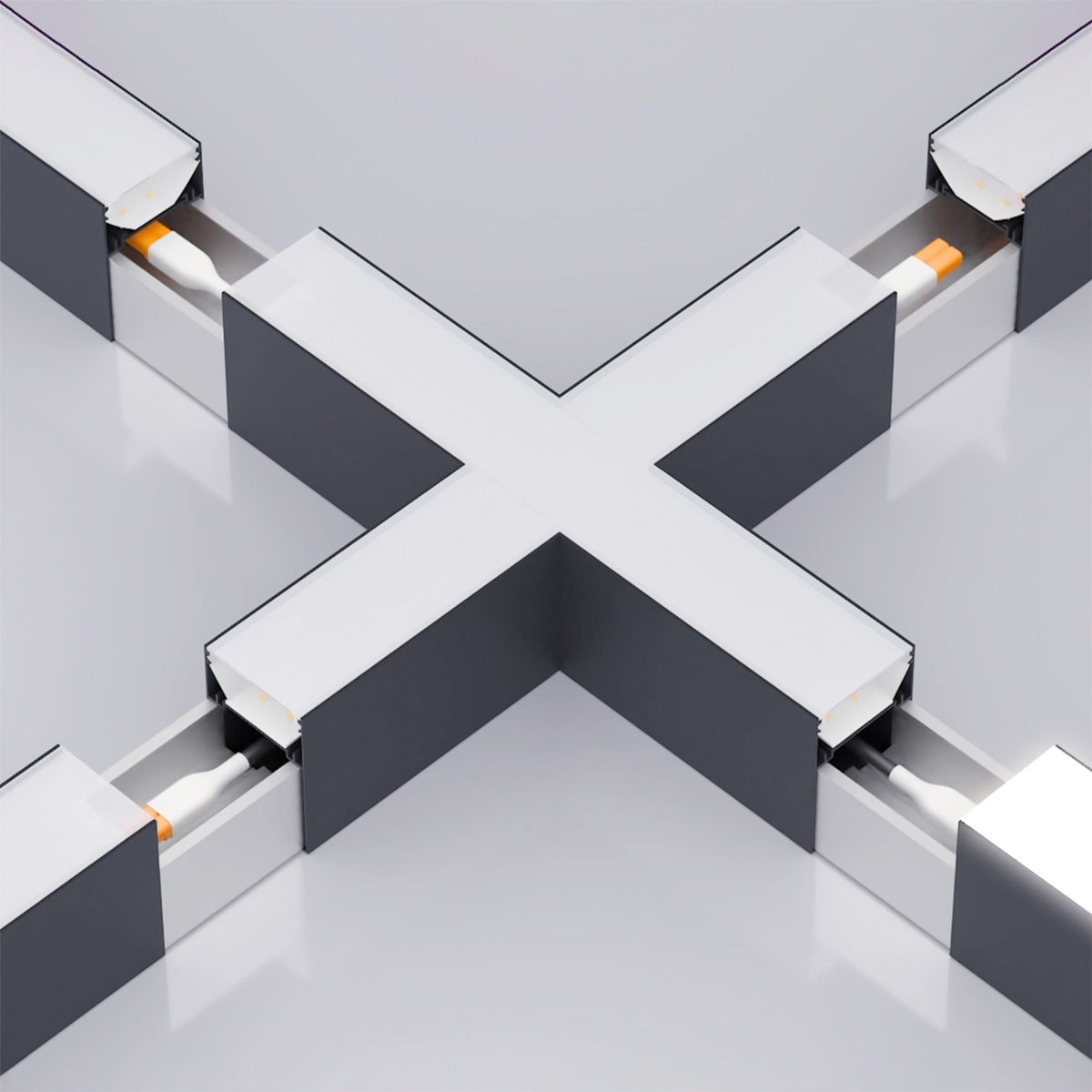 LED Linear Light X Shape Connector