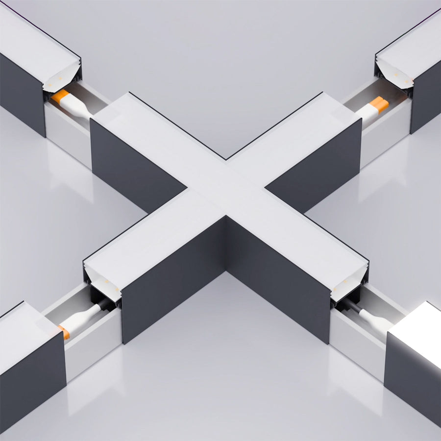 LED Linear Light X Shape Connector