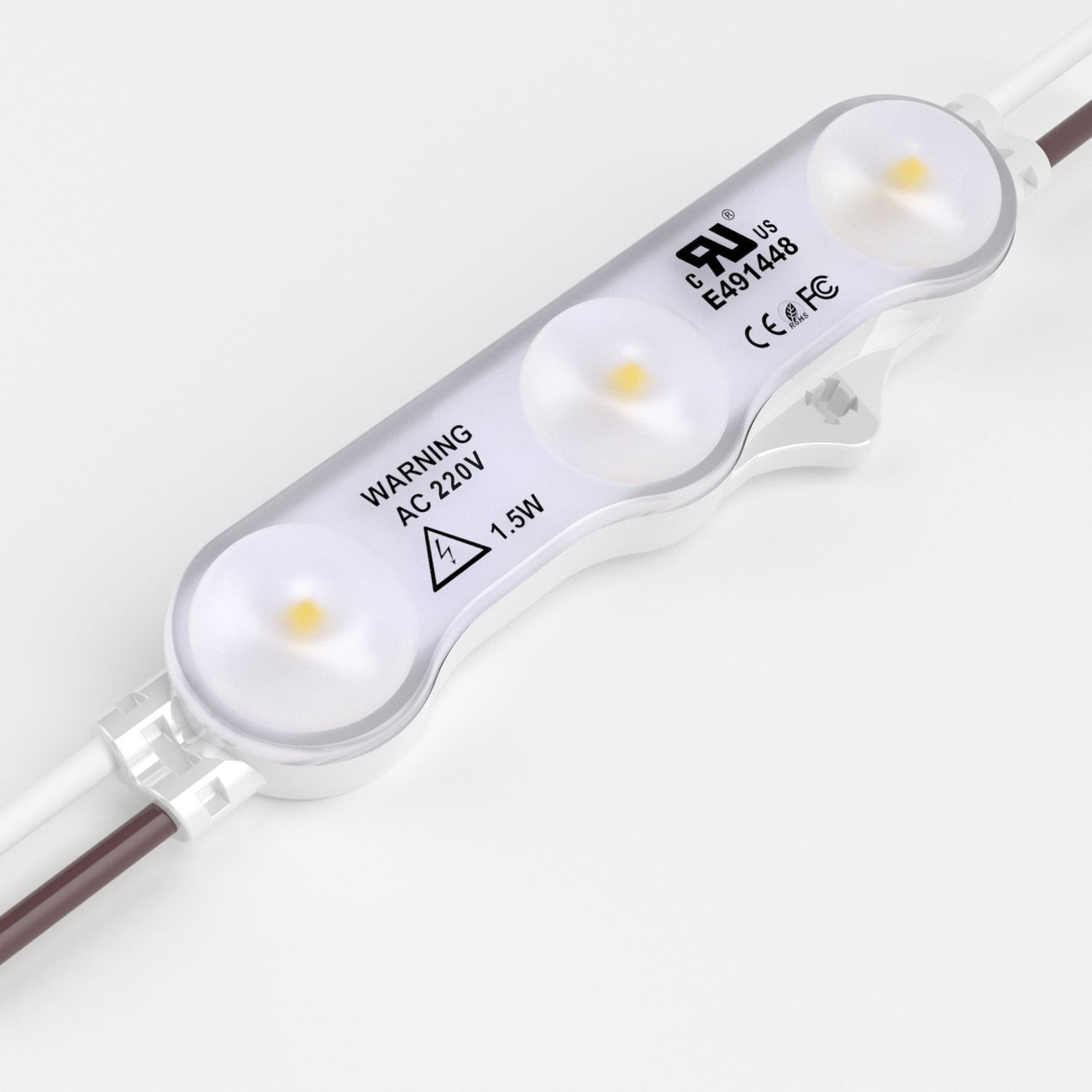 AC 230V 1.5W 3 LED Signage Module – 2835 SMD, IP67 Waterproof