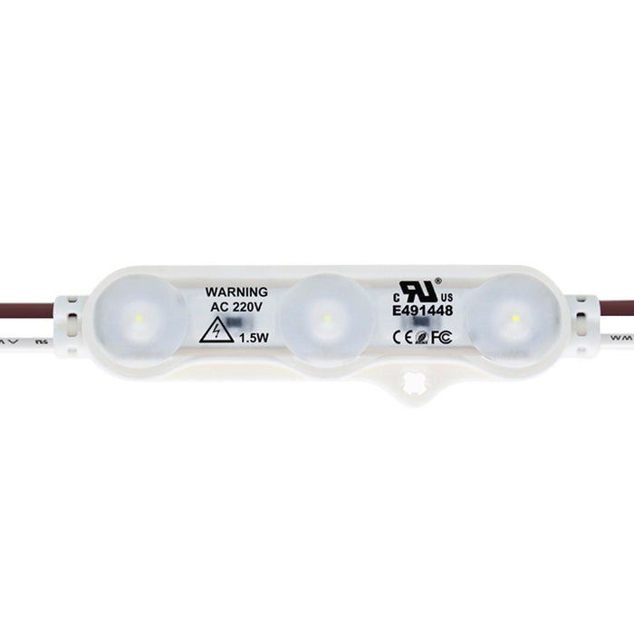 AC 230V 1.5W 3 LED Signage Module – 2835 SMD, IP67 Waterproof