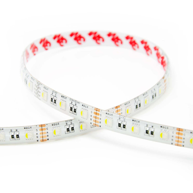 LED 5050 Strip Light IP44 12V 5M 60 LEDs/M RGB+Warm White