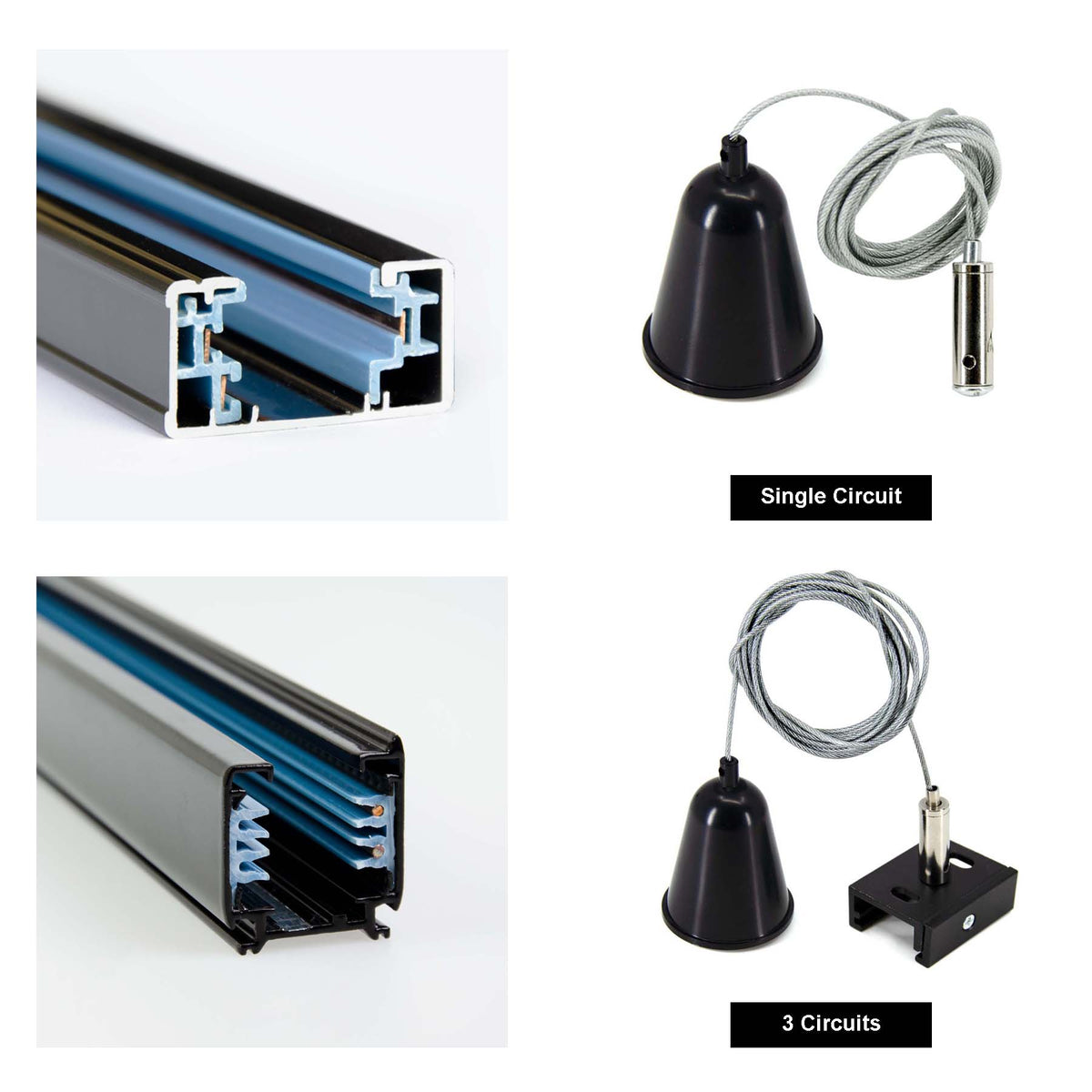 LED Track Light Suspension Kit