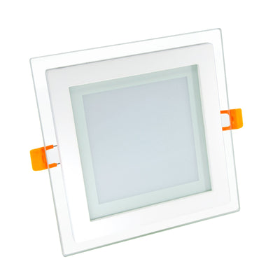 Recessed Square Crystal Glass Edge LED Panel Light