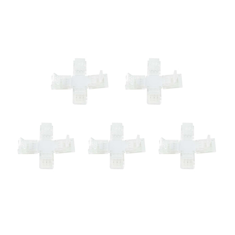 3 Pin Solderless X Shape Connector For Cctpixel Led Strip Lights