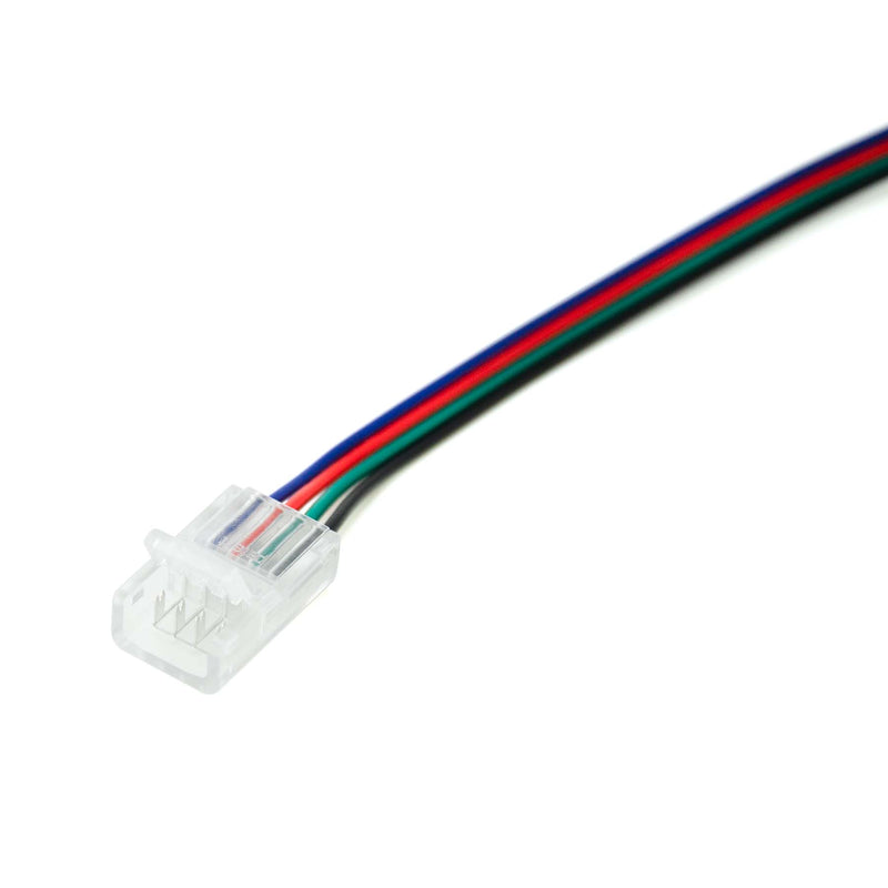 4 Pin 1 End Solderless Wire Connector For RGB LED Strip Lights
