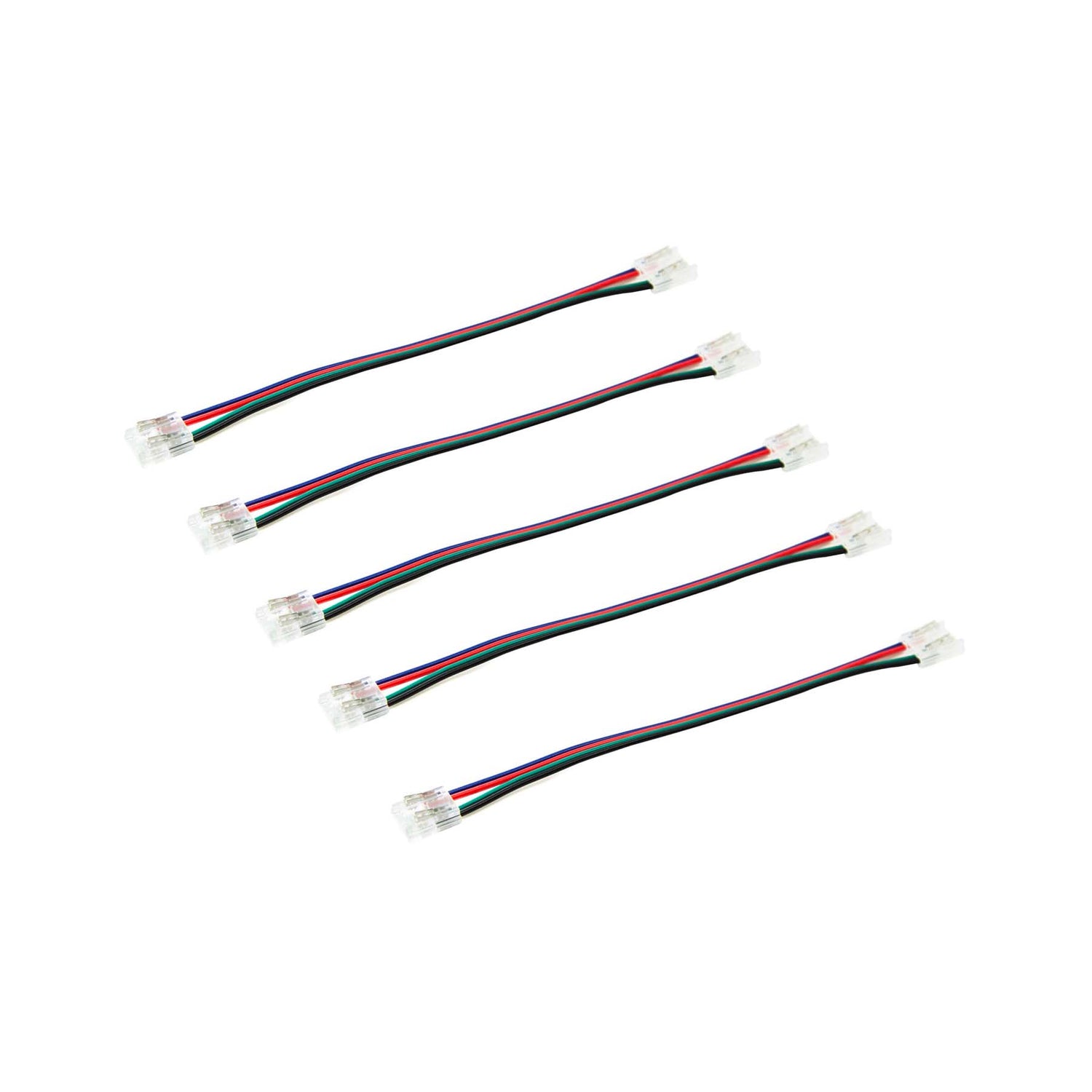 4 Pin 2 End Wire Connector For RGB LED COB Strip Lights