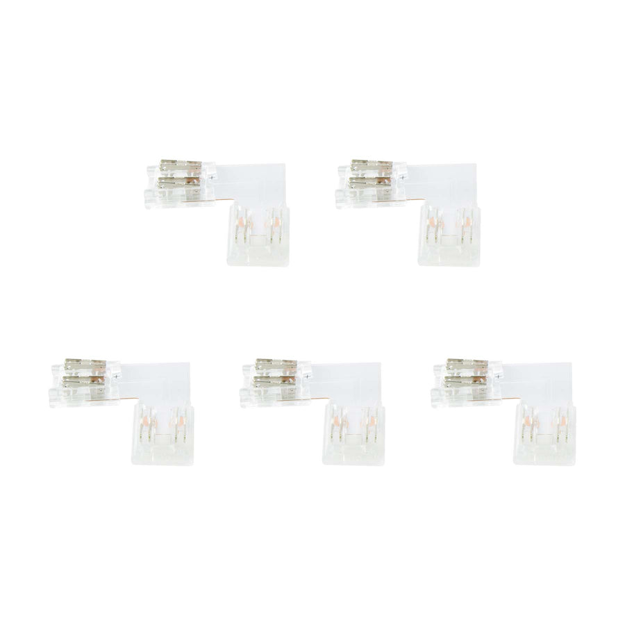 4 Pin Solderless L Shape Connector For RGB LED COB Strip Lights