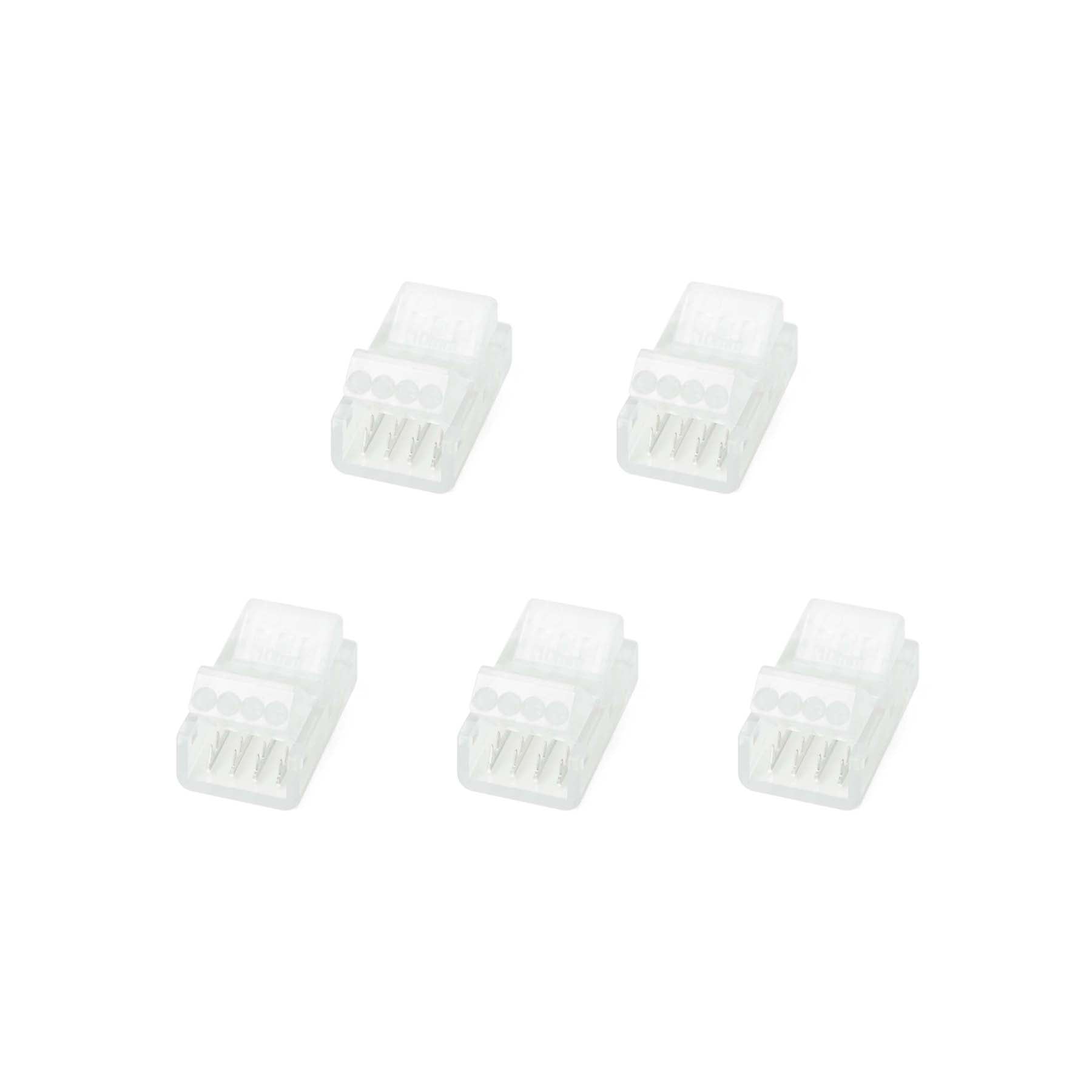 4 Pin Solderless Straight Connector For RGB LED Strip Lights