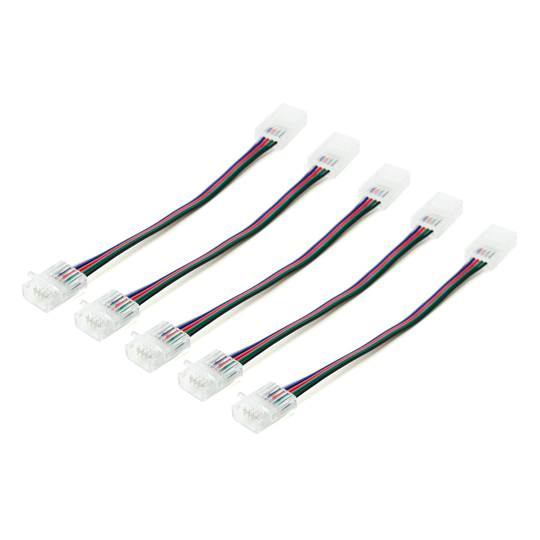 5 Pin 2 End Solderless Wire Connector For RGBW/RGBWW LED Strip Lights