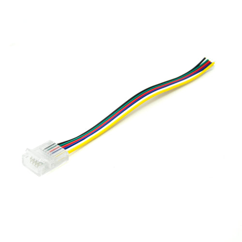 6 Pin 1 End Solderless Wire Connector For RGB+CCT LED Strip Lights