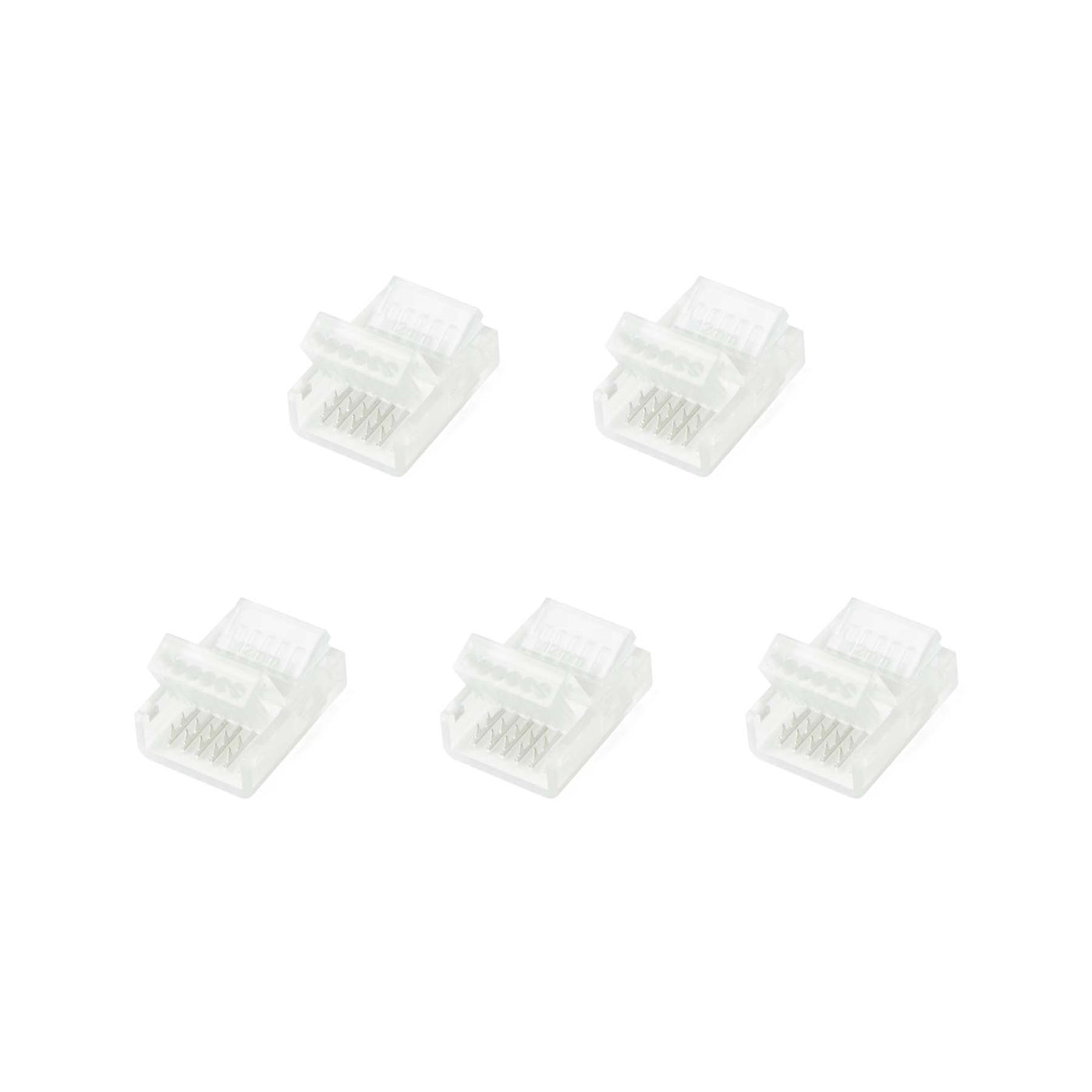 6 Pin Solderless Straight Connector For RGB+CCT LED Strip Lights